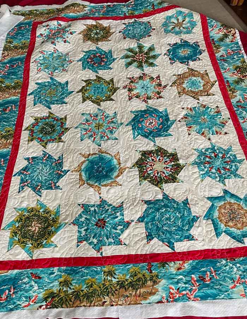 Computerized Quilting Pattern Angel Wings Edge-to-Edge