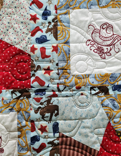 Computerized Quilting Pattern Traffic Jam Edge-to-Edge