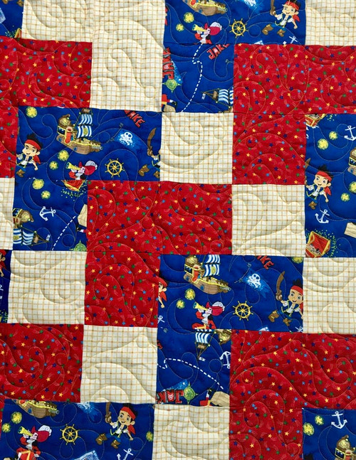 Computerized Quilting Question Mark Edge-to-Edge