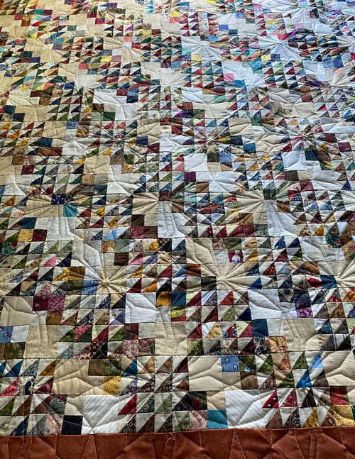 Computerized Quilting Ice Crystals Edge-to-Edge or Border