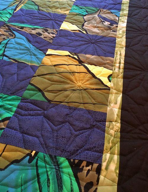 Computerized Quilting Ice Crystals Edge-to-Edge or Border