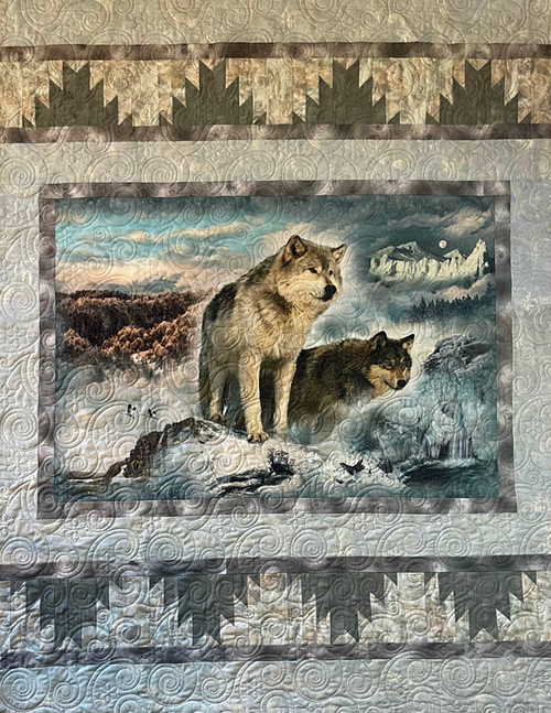 Computerized Quilting First Snowfall Edge-to-Edge