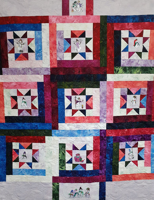 Computerized Quilting First Snowfall Edge-to-Edge