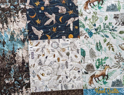 Computerized Quilting Hawk Feathers Edge-to-Edge
