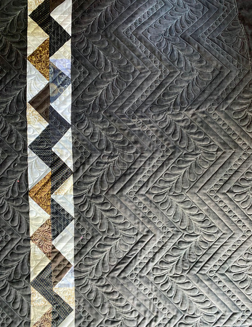 Chevron Feathers Edge-to-Edge