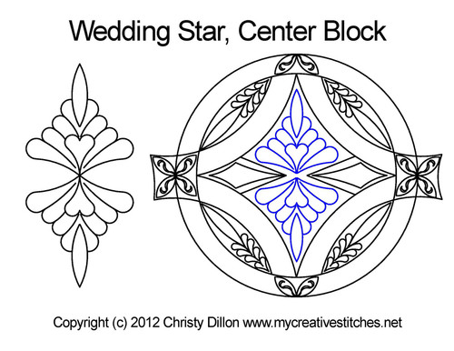 Super Star Center Block - My Creative Stitches