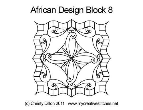 African Designs Block 3 - My Creative Stitches