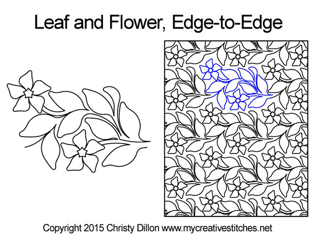 Leaf Edge-to-Edge - My Creative Stitches