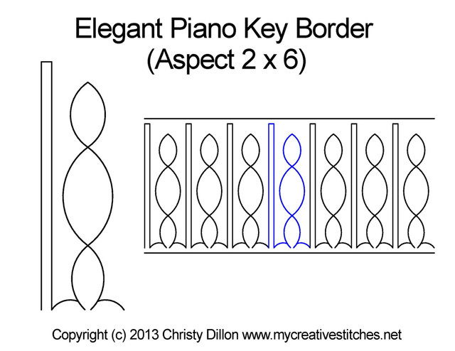 Piano Key Borders Set - My Creative Stitches