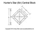 Computerized Quilting Pattern Hunter's Star Set