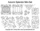 Computerized Quilting Pattern Autumn Splendor Set