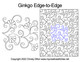 Computerized Quilting Pattern Ginkgo Edge-to-Edge