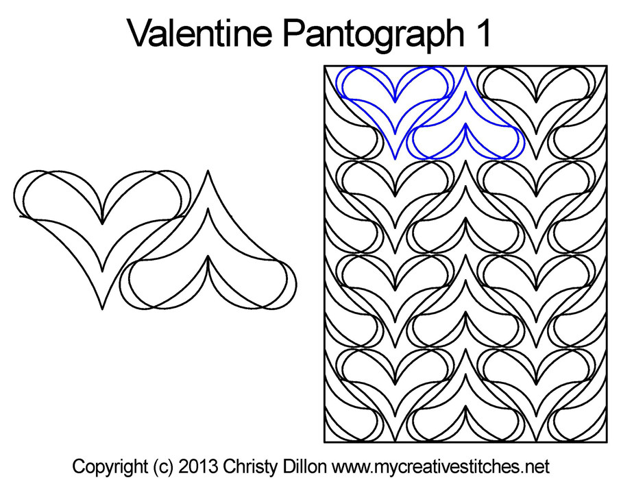 Computerized Quilting Pattern Joyful Edge-to-Edge