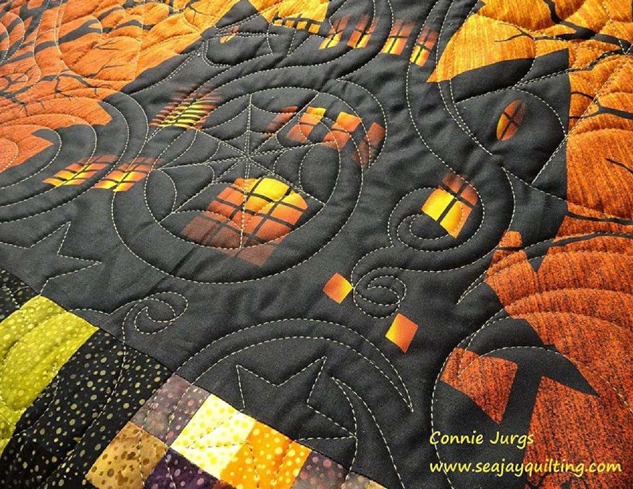 Computerized Quilting Pattern West Wind Halloween Edge-to-Edge