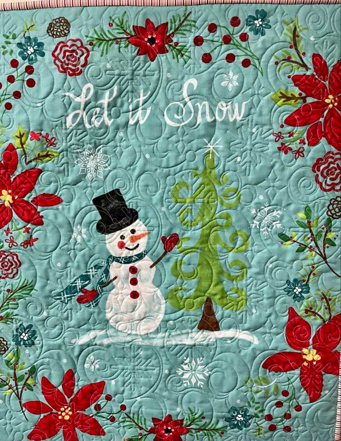 Computerized Quilting Pattern Sea of Snowflakes Edge-to-Edge