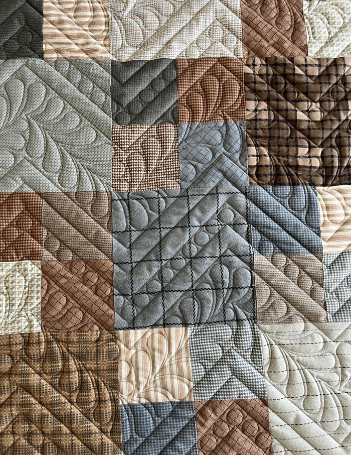 Chevron Feathers Edge-to-Edge