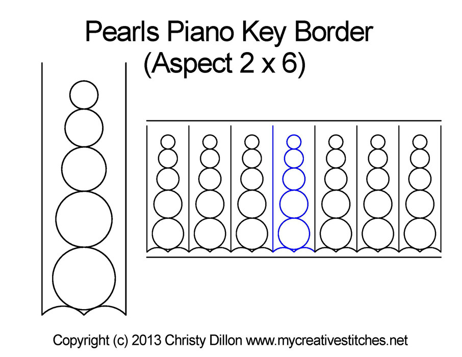 Piano Key Borders Set - My Creative Stitches