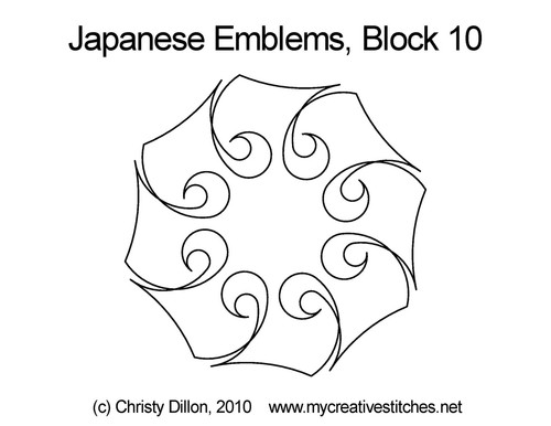 Japanese Emblems Block 10 - My Creative Stitches