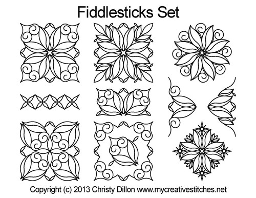 Fiddlesticks Set - My Creative Stitches