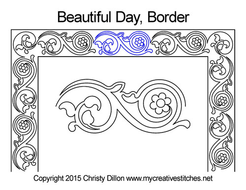 Beautiful Day Border - My Creative Stitches