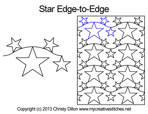 Star Edge-to-Edge - My Creative Stitches