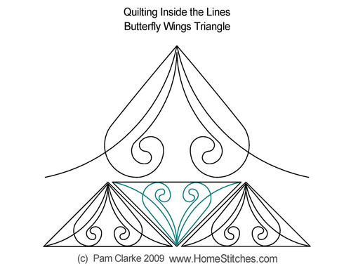 Pam Clarke Butterfly Wings Triangle - My Creative Stitches