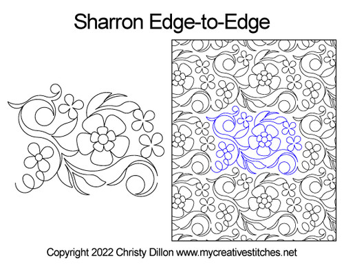 Computerized Quilting Sharron Edge-to-Edge