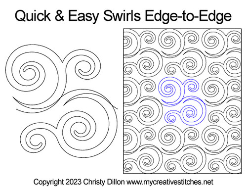Quick & Easy Edge-to-Edge Swirls