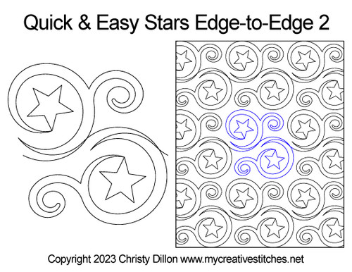 Quick & Easy Edge-to-Edge, Stars 2