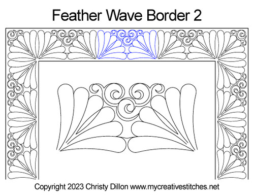 Feather Wave Border 2