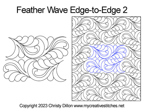 Feather Wave, Edge-to-Edge 2