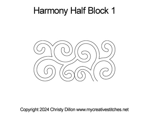 Harmony Half Block 1