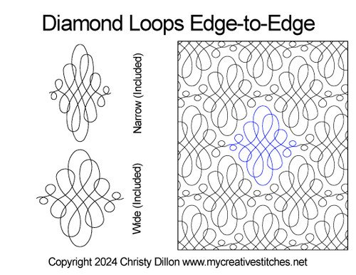 Diamond Loops Edge-to-Edge