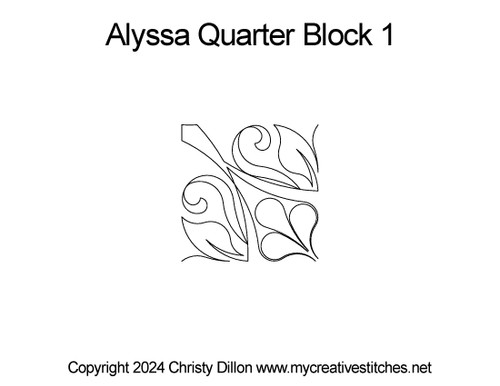 Alyssa Quarter Block 1
