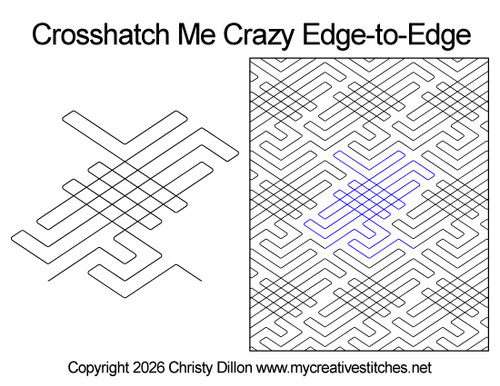 Crosshatch Me Crazy Edge-to-Edge