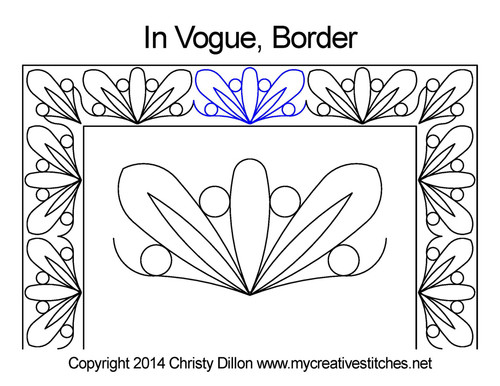 In Vogue Border - My Creative Stitches