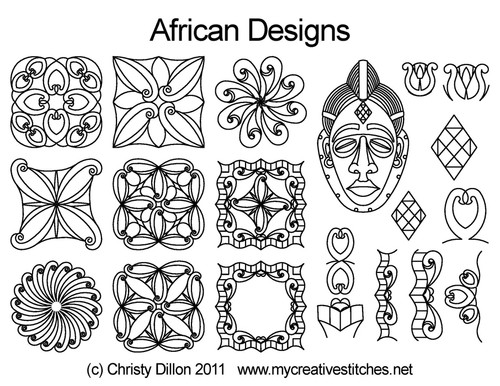 African Designs Set - My Creative Stitches