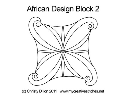 African Designs Block 2 - My Creative Stitches