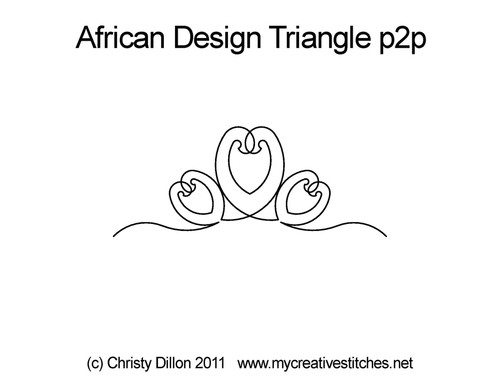 African Designs Triangle | African Patterns Online