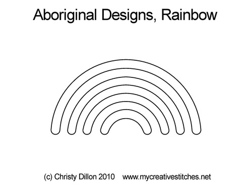 Aboriginal Designs Rainbow - My Creative Stitches