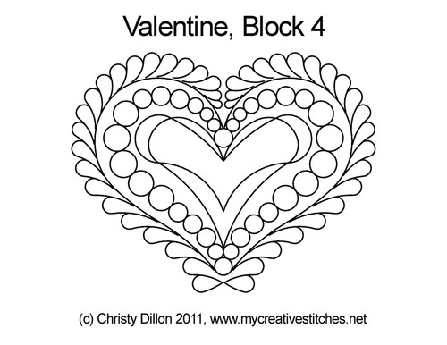 Valentine Block 4 - My Creative Stitches