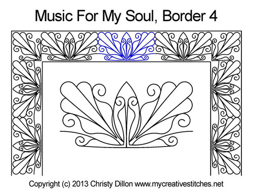 Music For My Soul Border 4 - My Creative Stitches