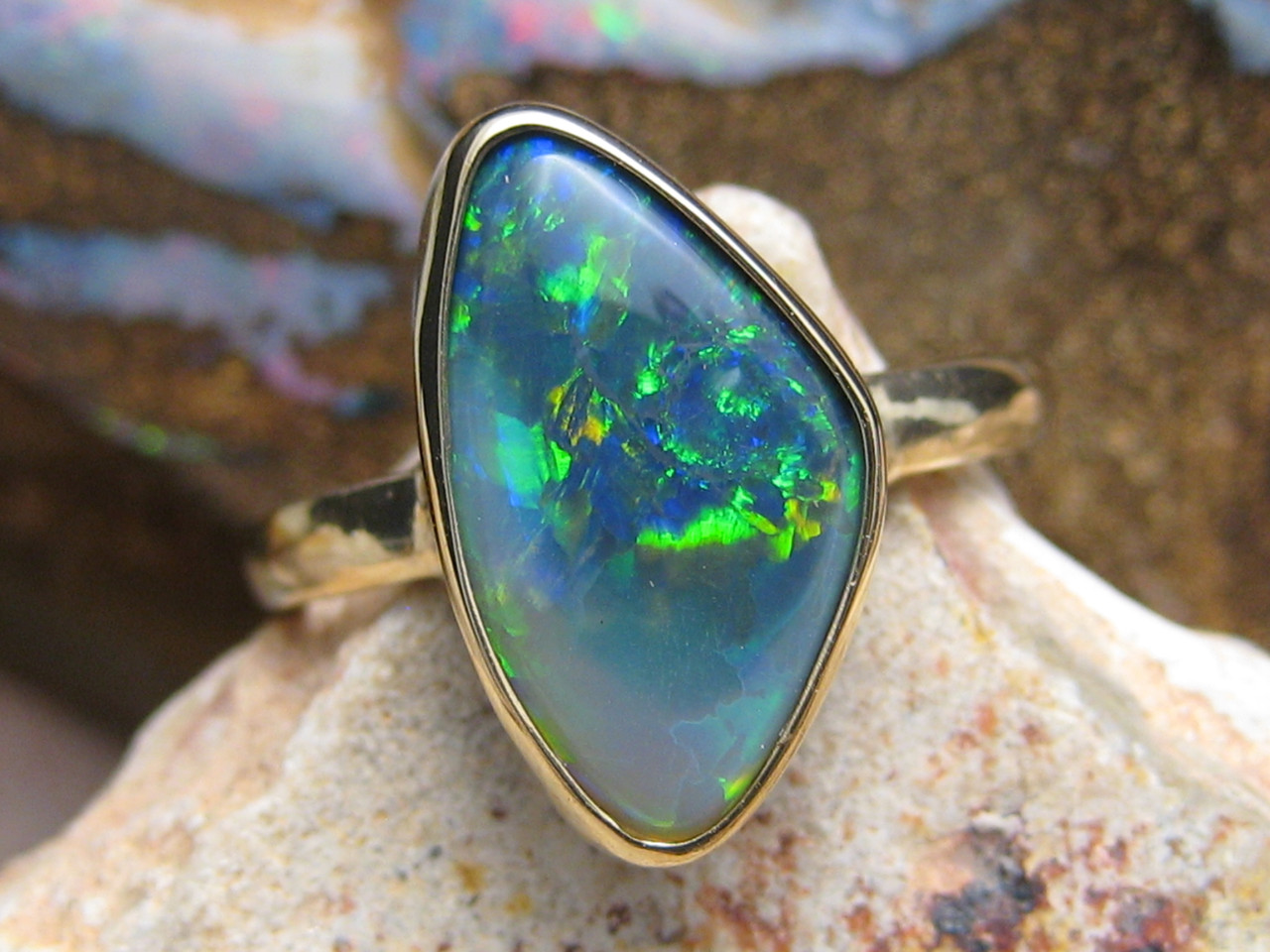 Virginia - Black Opal Ring