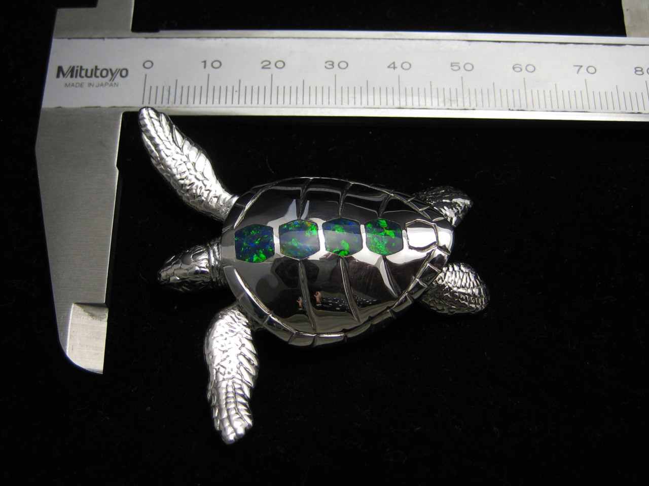 Silver Turtle - Opal Doublet Silver Turtle