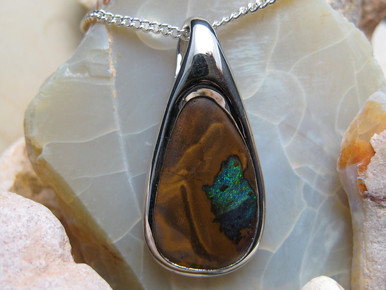 Roxanne - Boulder Opal Pendant