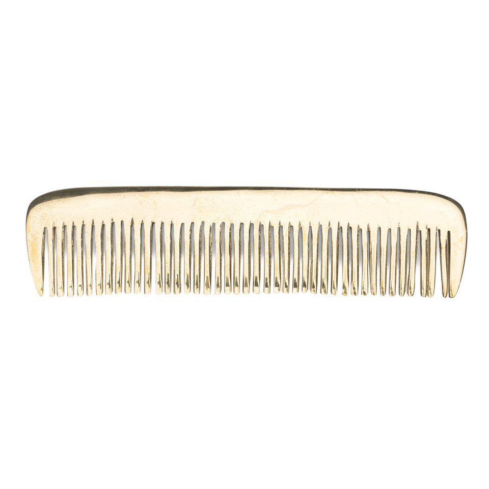 Large Basic Brass Comb - sirensongcuriosities.com