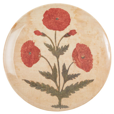 Poppy Dinner Plates Set of 4 - sirensongcuriosities.com
