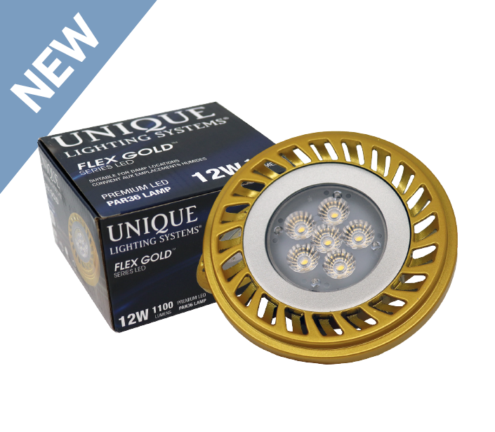 4 WATT Flex Gold PAR36 LED by Unique Lighting
