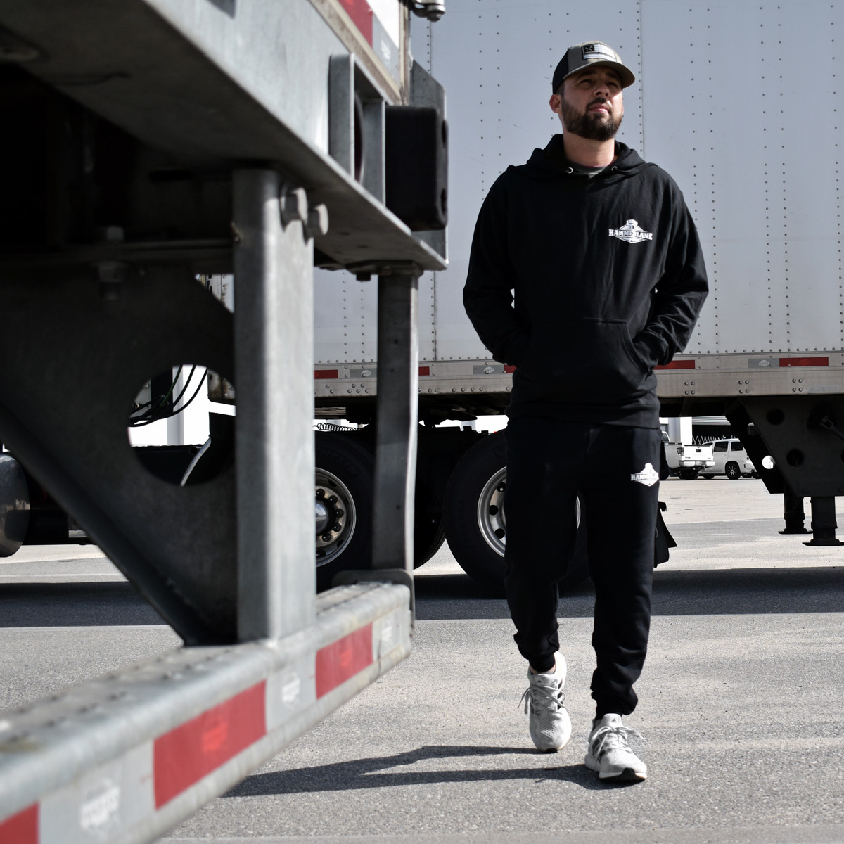Vertical Camo Hammer Lane Flag Hoodie Sweatshirt - Hammer Lane
