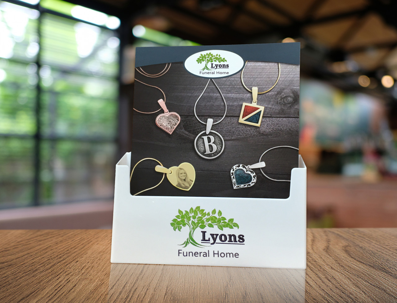 Personalized retail brochure display stand